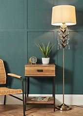 BHS Archie Glass Touch Lamp | Freemans