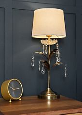 BHS Archie Glass Touch Lamp | Freemans