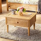 Chester Indoor Rattan Side Table | Freemans