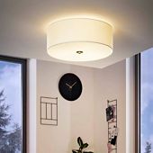 EGLO Townshend 5 Light Industrial Steel Wood Ceiling light | Freemans