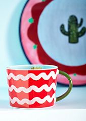 Eleanor Bowmer Electric Coast Lips Glass Jug | Freemans