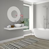 Likewise Rugs & Matting Victorian Tile Teal Runner | Freemans