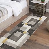 Likewise Rugs & Matting Victorian Tile Beige Runner | Freemans