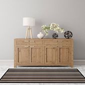 Likewise Rugs & Matting Victorian Tile Teal Runner | Freemans