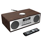Majority Oakington OAK Music System CD Player, Dab Radio, Bluetooth ...