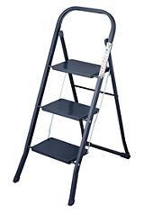 Our House 3 Rubber Tread Steel Step Ladder | Freemans