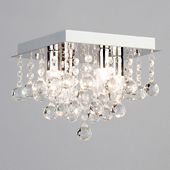 SPA Crux IP44 Bathroom Rated 3 Light Matt Black Ceiling Light | Freemans