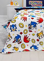 Sonic The Hedgehog Liquid Reversible Duvet Cover Set - Single | Freemans