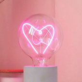 Steepletone LED Filament Text Light Bulb Pink Love | Freemans
