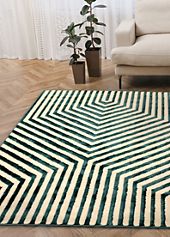 The Homemaker Rugs Collection Pure Jute Scalloped Rug | Freemans