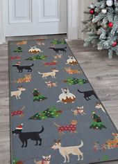 The Homemaker Rugs Collection Christmas Nutcracker Runner & Door Mat ...
