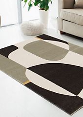 The Homemaker Rugs Collection Pure Jute Scalloped Rug | Freemans