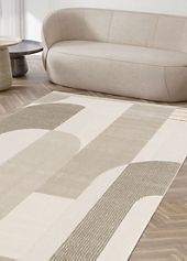 The Homemaker Rugs Collection Pure Jute Scalloped Rug | Freemans