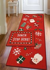 The Homemaker Rugs Collection Christmas Nutcracker Runner & Door Mat ...