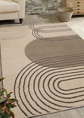 The Homemaker Rugs Collection Pure Jute Scalloped Rug | Freemans