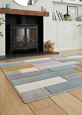 Think Rugs Spectrum Border Indoor/ Outdoor Rug | Freemans