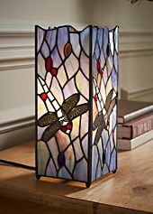 ValueLights Tiffany Aztec Stained Glass Table Lamp | Freemans