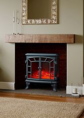 Warmlite 1.8KW Double Door Electric Stove Fire | Freemans