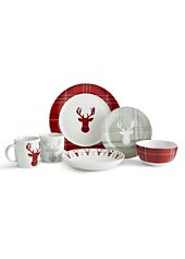 Waterside 20 Piece Classic Holly Dinner Set | Freemans