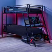 X Rocker HQ High Sleeper Gaming Bed With Desk | Freemans