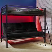 X Rocker Armada Dual Bunk Bed with Gaming Desk | Freemans