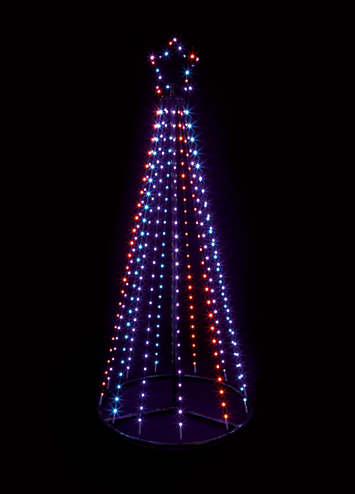 1.4m Flexi Bright Pyramid Tree | Freemans