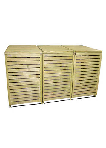 2m x 1.2m Triple Wheelie Bin Storage | Freemans