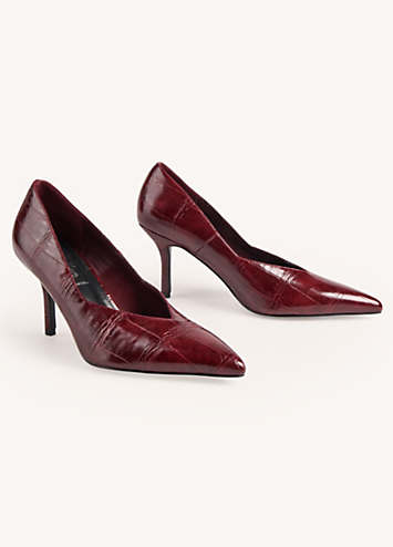 365 by Freemans Red Croc Court Shoes | Freemans