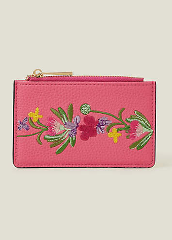 Accessorize Embroidered Card Holder | Freemans