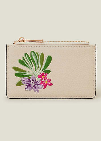 Accessorize Floral Embroidered Card Holder | Freemans