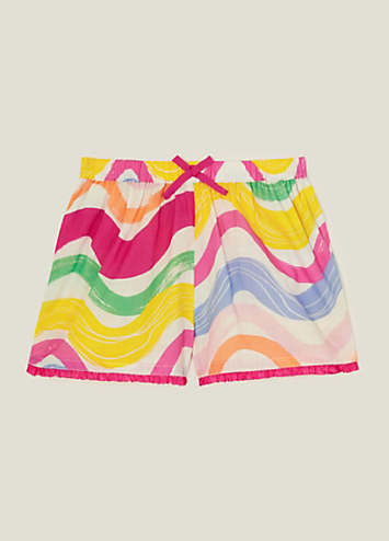 Accessorize Girls Wavy Stripe Shorts | Freemans