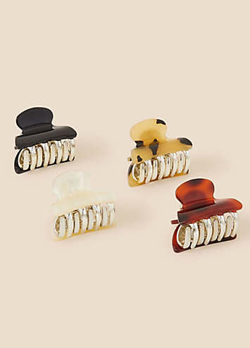 Accessorize Pack of 4 Small Claw Clips | Freemans