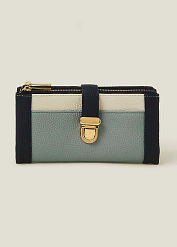 Accessorize Push Lock Faux Leather Wallet | Freemans