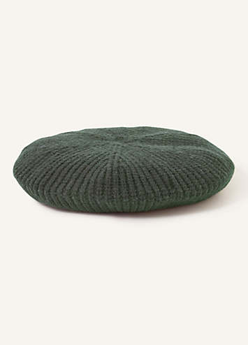 Accessorize Ribbed Knit Beret | Freemans