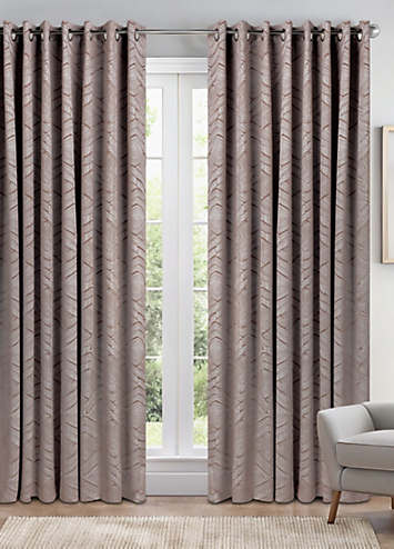 Alan Symonds Aztec Blackout Eyelet Curtains | Freemans