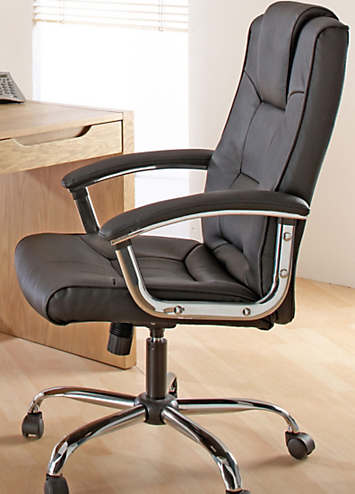 Alphason Houston High Back Bonded Leather Executive Office Chair | Freemans