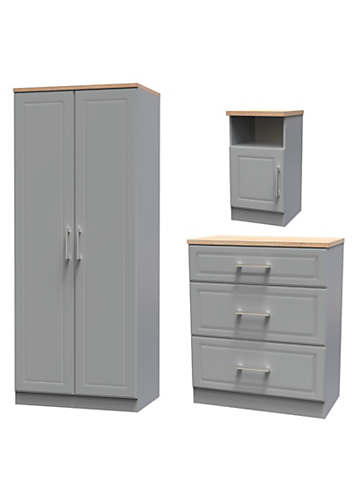 Ashford Ready Assembled 3 Piece Bedroom Furniture Set | Freemans