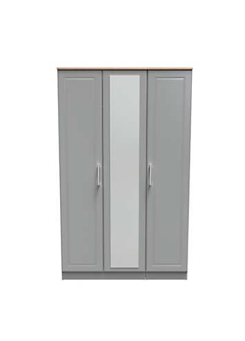 Ashford Ready Assembled Triple Mirror Robe | Freemans