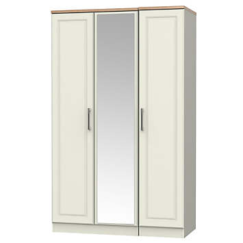 Ashford Ready Assembled Triple Mirror Robe | Freemans