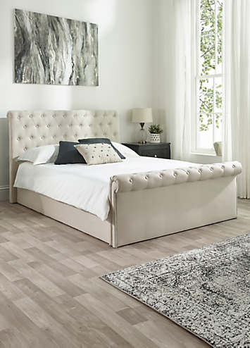 Aspire Chesterfield Ottoman Bed with Headboard | Freemans