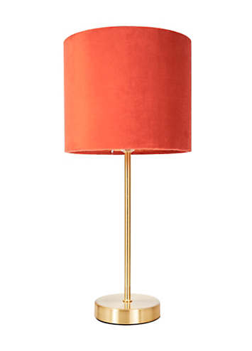 BHS Velvet Table Lamp | Freemans