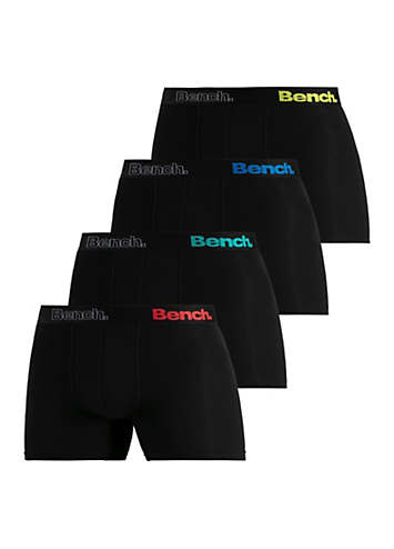 Bench Pack of 4 Logo Waistband Boxer Shorts | Freemans