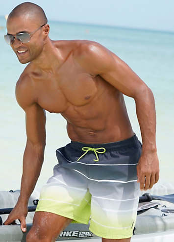 Bench Stripe Gradient Swimshorts | Freemans