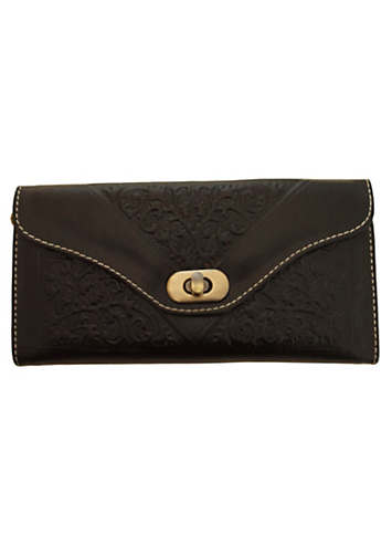 Berber Leather Ladies Large Leather Tri-Fold Purse | Freemans