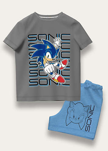 Brand Threads Sonic The Hedgehog Top And Short Set | Freemans