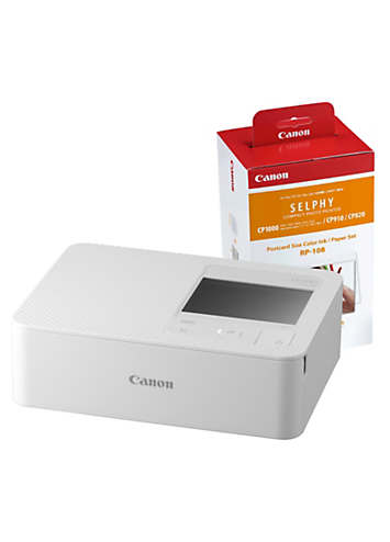Canon Selphy CP1500 Wireless Photo Printer inc RP-108 Ink Paper Set ...