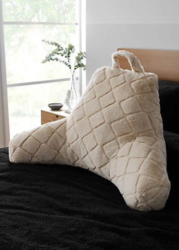 Catherine Lansfield Cosy Diamond High Back Cuddle Cushion | Freemans