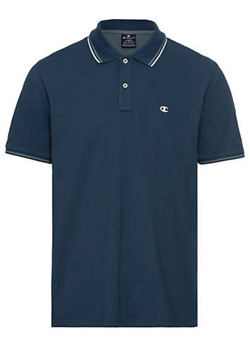 Champion Logo Print Polo Shirt | Freemans