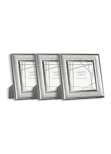 Chic Living Bisley Pack of 3 Photo Frames - 4x4 Inch | Freemans