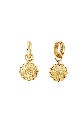 ChloBo Dreamers Paradise Hoops 18ct Gold Plated | Freemans